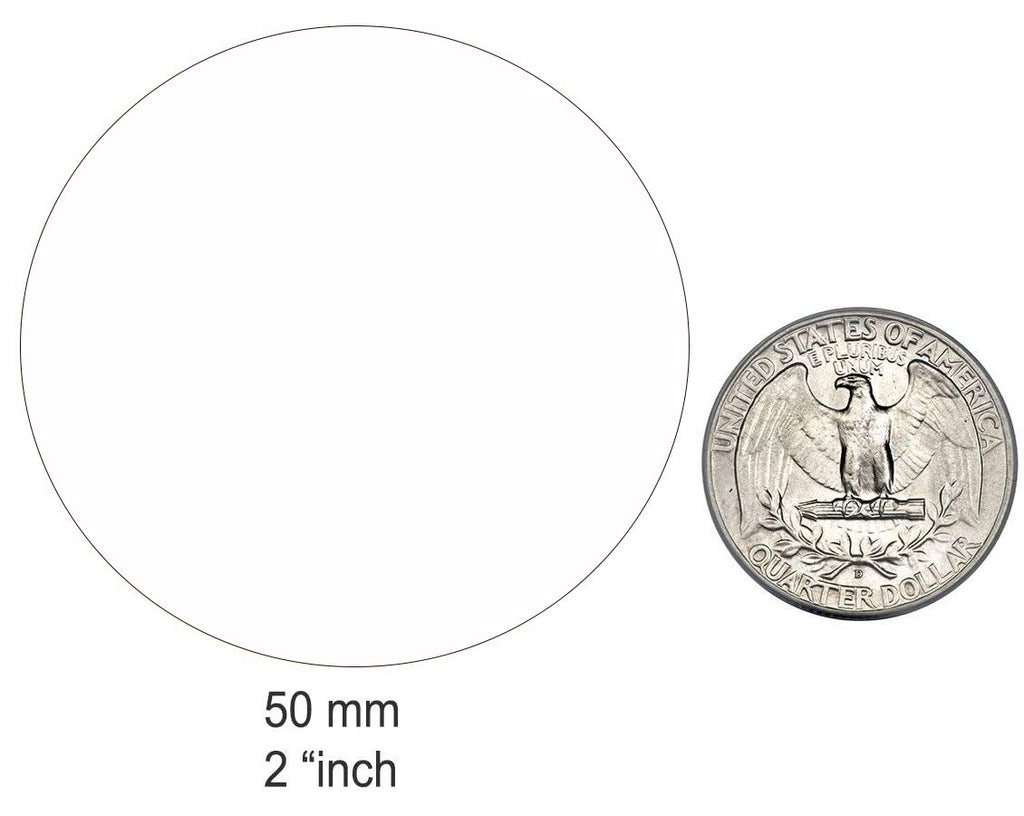 White Stickers Paper Sheets 2 Inch Round Printable Labels – Royal Green ...