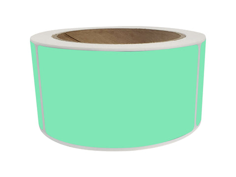 Rectangular Stickers 4x2 inch Label Rolls (100mm x 51mm) – Royal Green ...