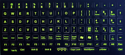Fluorescent Keyboards Replacement Stickers for PC – Royal Green Market